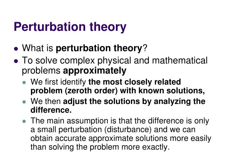 Ppt Lecture 14 Time Independent Perturbation Theory Powerpoint Presentation Id 5432806