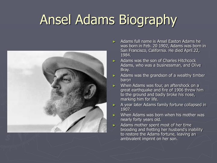 Ppt Ansel Adams Powerpoint Presentation Id5477857