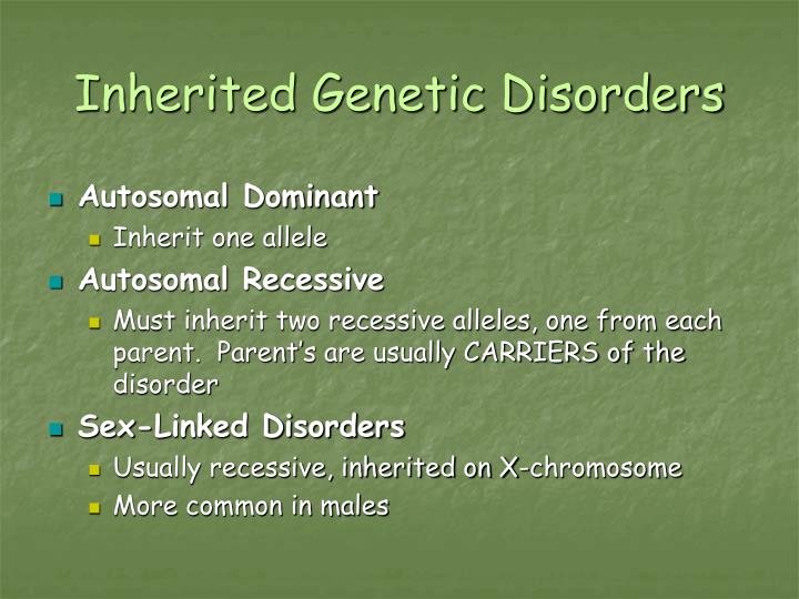 Ppt Genetic Disorders Powerpoint Presentation Id 6387428