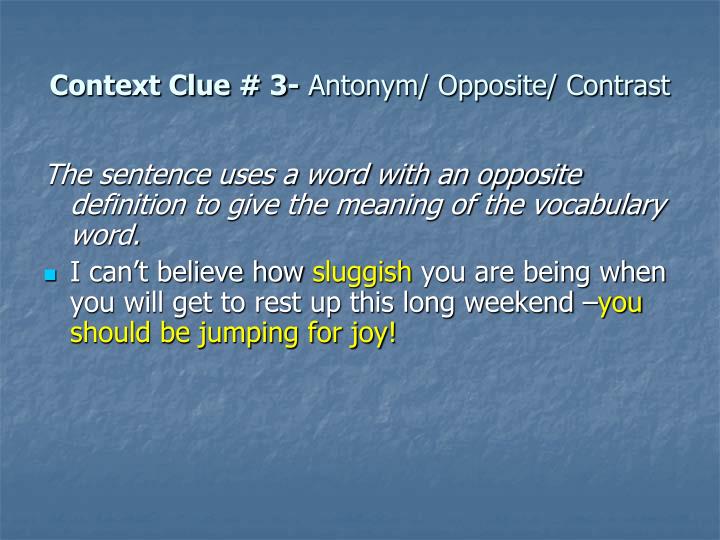 PPT - Four Types of Context Clues PowerPoint Presentation - ID:6833462 PPT - Four Types of Context Clues PowerPoint Presentation - ID:6833462