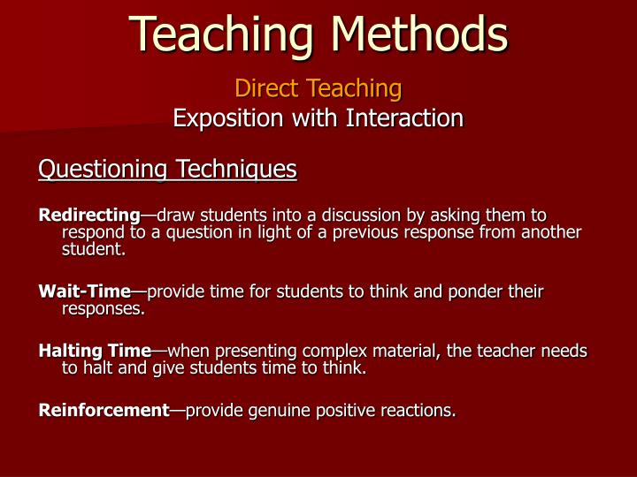 PPT - Teaching Methods: Discussion Questions PowerPoint Presentation ... PPT - Teaching Methods: Discussion Questions PowerPoint Presentation ...