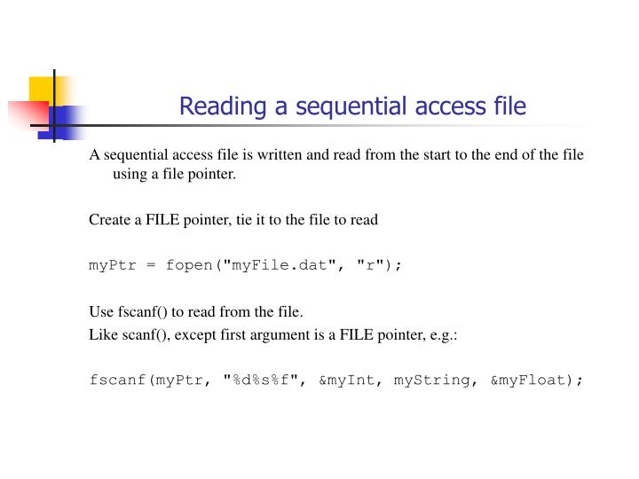 Ppt Cs1061 C Programming Lecture 18 Sequential File Processing Powerpoint Presentation Id