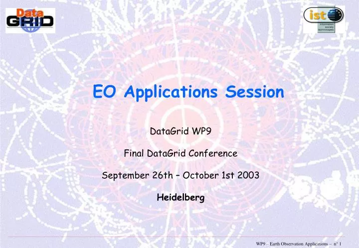 PPT - EO Applications Session PowerPoint Presentation, free download ...