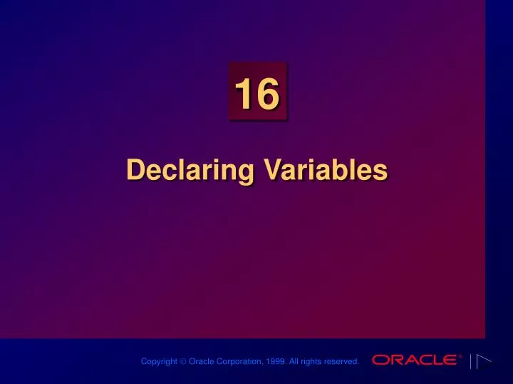 PPT - Declaring Variables PowerPoint Presentation, free download - ID ... PPT - Declaring Variables PowerPoint Presentation, free download - ID ...