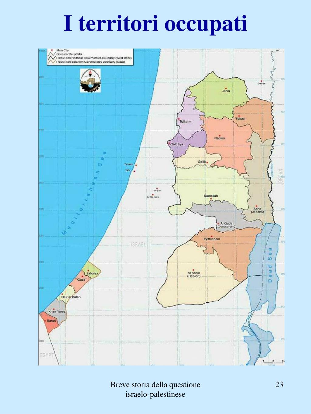 PPT - Breve storia della questione israelo-palestinese PowerPoint ...
