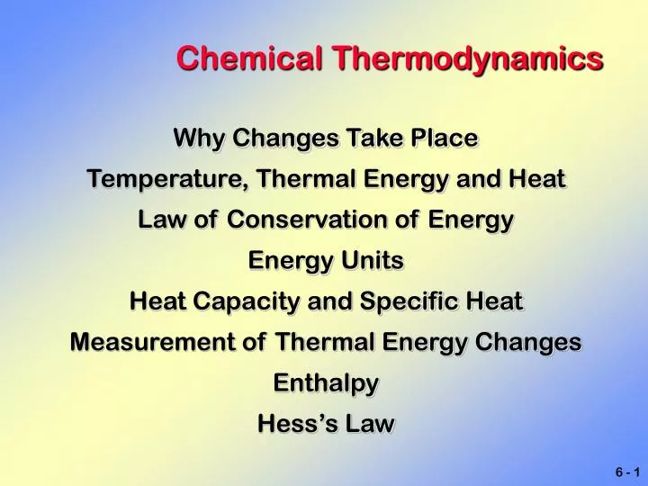 PPT - Chemical Thermodynamics PowerPoint Presentation, free download - ID:5375335