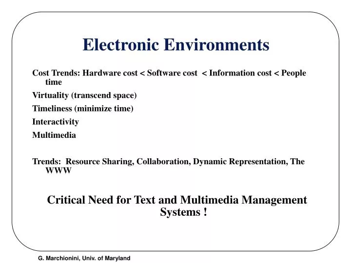 PPT - Electronic Environments PowerPoint Presentation, free download ...