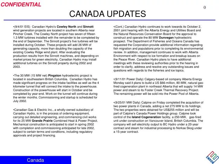 PPT - CANADA UPDATES PowerPoint Presentation, free download - ID:5376963