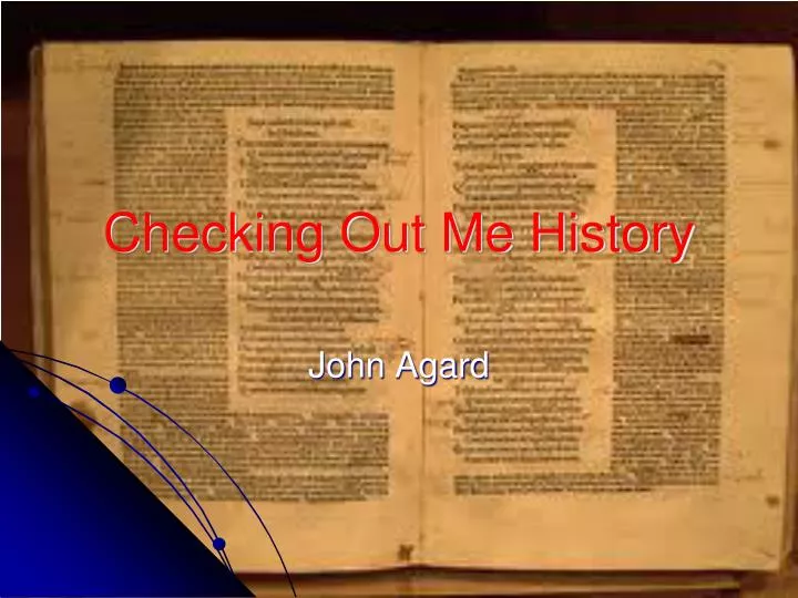PPT - Checking Out Me History PowerPoint Presentation, free download ...