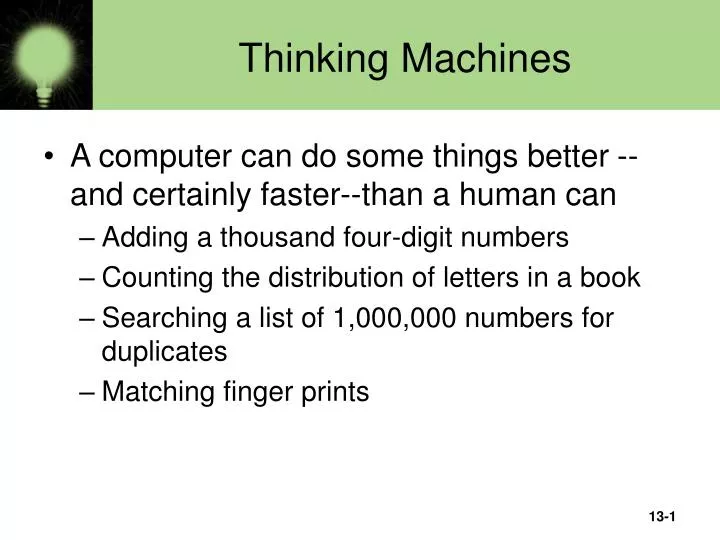 PPT - Thinking Machines PowerPoint Presentation, free download - ID:5377215