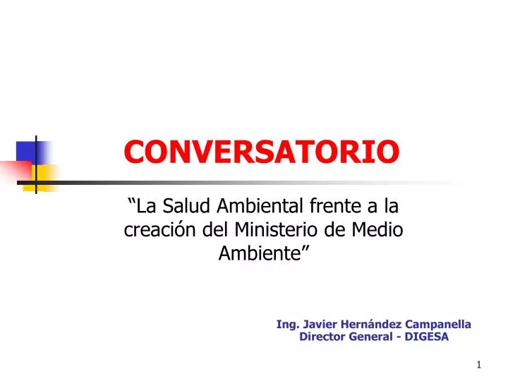 PPT - CONVERSATORIO PowerPoint Presentation, free download - ID:5377261
