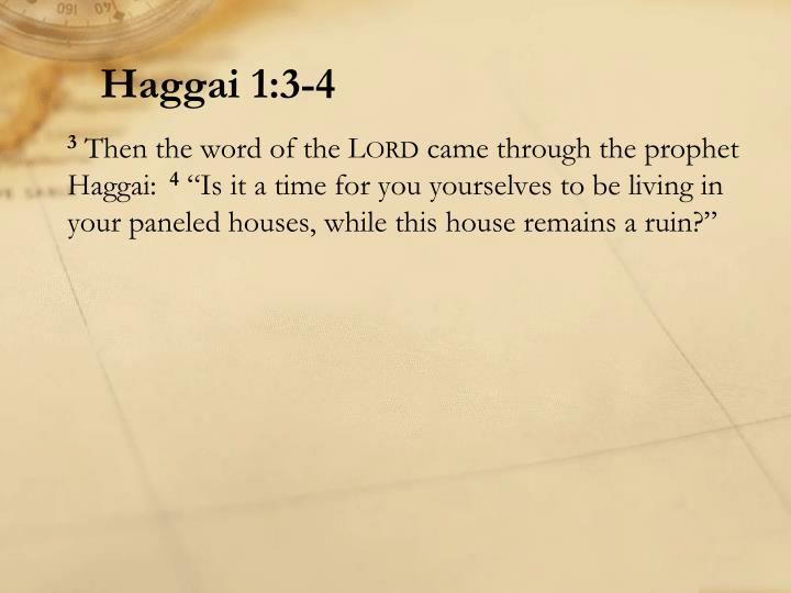 PPT - Road to Restoration: Half-Built Haggai 1 PowerPoint Presentation ...