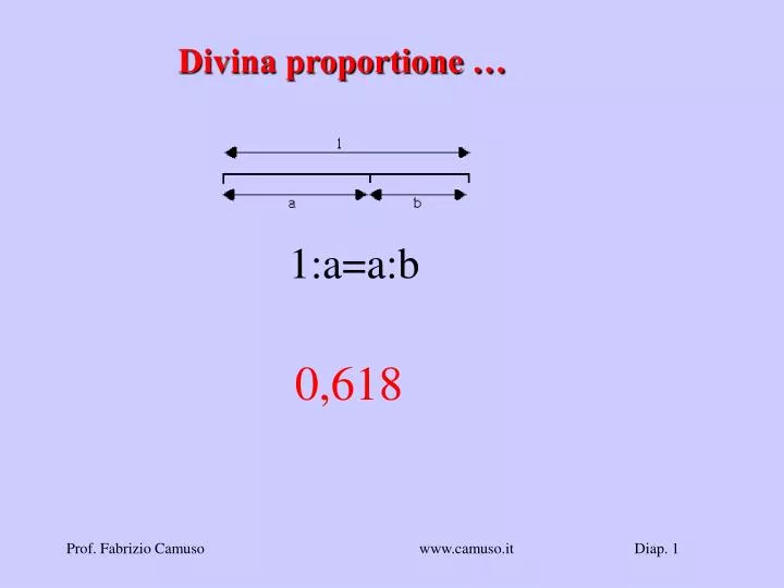 PPT - Divina proportione … PowerPoint Presentation, free download - ID ...