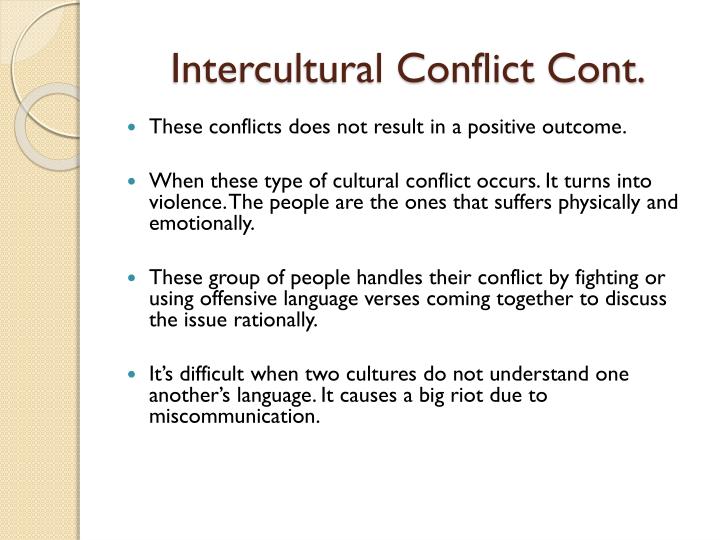 PPT - Intercultural Conflict Culture, Communication, & Conflict ...