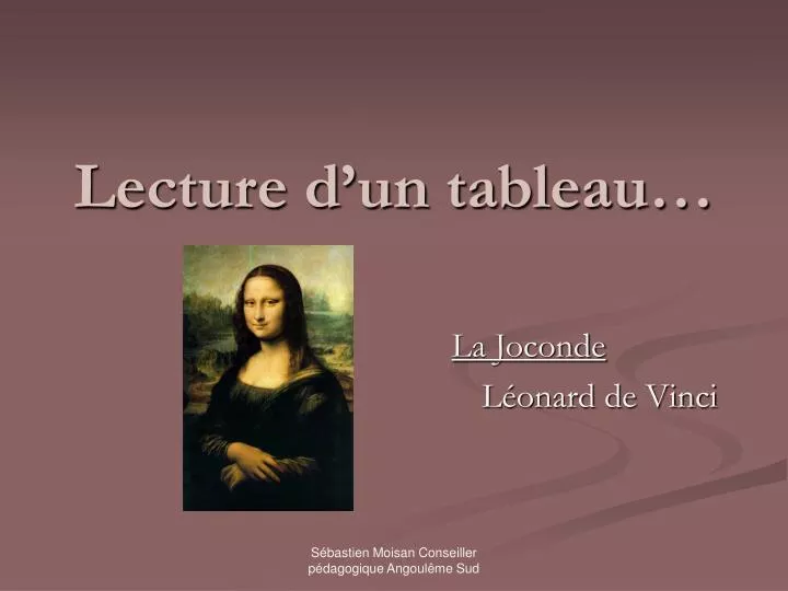 PPT - Lecture d’un tableau… PowerPoint Presentation, free download - ID ...