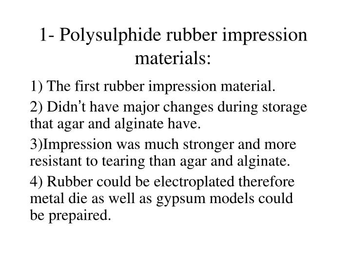 PPT - Impression materials (requirement and classification) PowerPoint ...