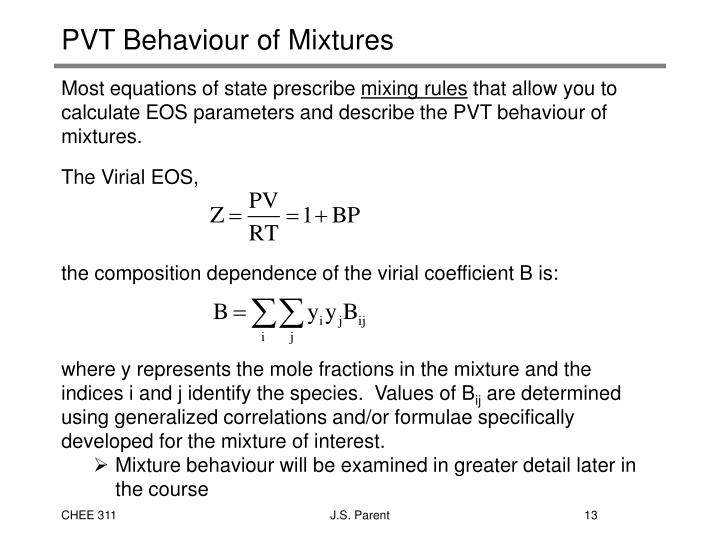PPT - 5. Equations of State SVNA Chapter 3 PowerPoint Presentation - ID ...