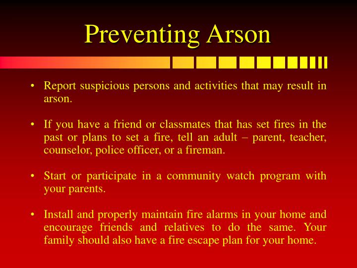 PPT - Arson PowerPoint Presentation - ID:5381235