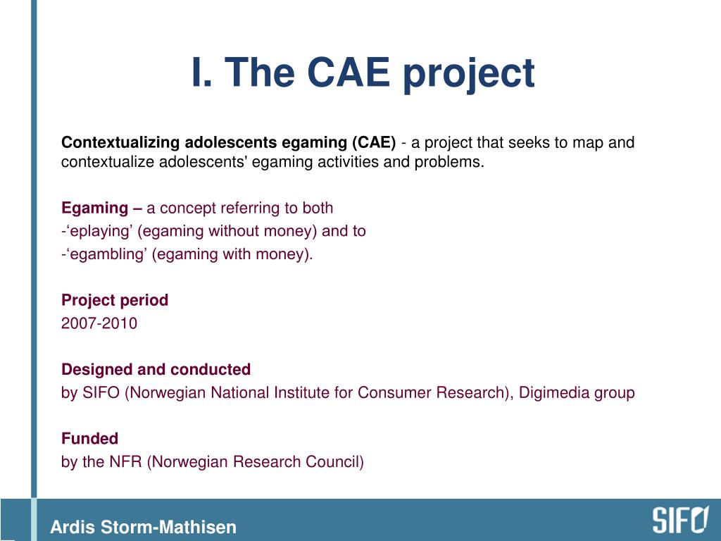 PPT - Understanding Adolescents' E-Gaming Regulation in Everyday Life ...