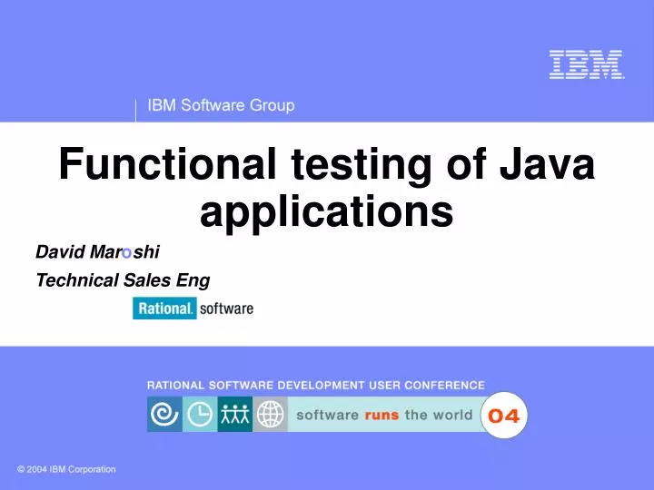 PPT - Functional testing of Java applications PowerPoint Presentation ...