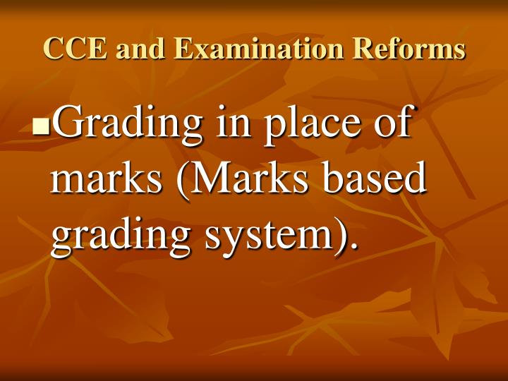 PPT - Continuous and Comprehensive Evaluation (CCE) PowerPoint ...