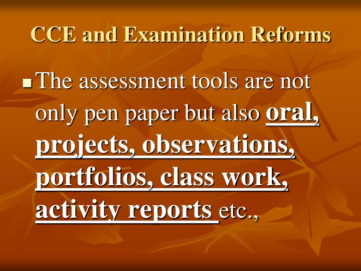 PPT - Continuous and Comprehensive Evaluation (CCE) PowerPoint ...