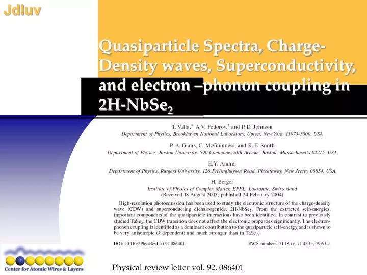 Physical Review Letters