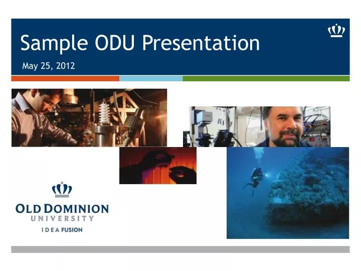 PPT - Sample ODU Presentation PowerPoint Presentation, free download ...
