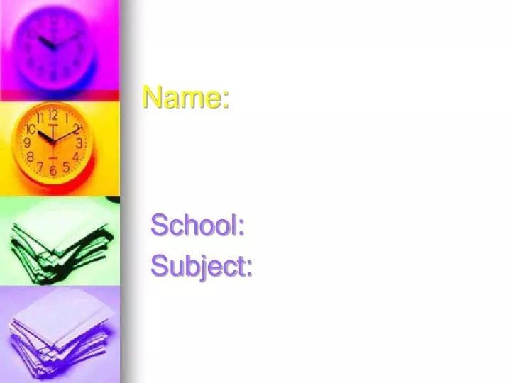 PPT - Name: PowerPoint Presentation, free download - ID:5384017