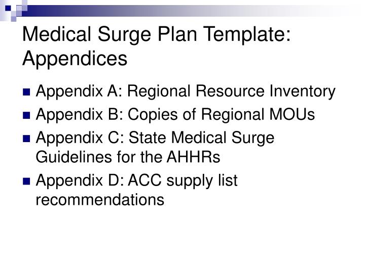 PPT - Medical Surge Capacity Planning Strategies PowerPoint ...
