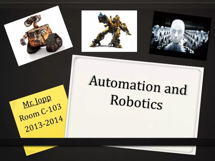 PPT - Automation and Robotics PowerPoint Presentation, free download ...