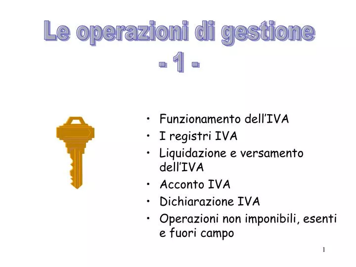 PPT - Funzionamento dell’IVA I registri IVA Liquidazione e versamento ...