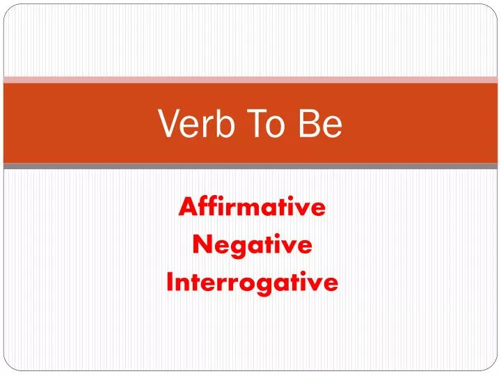 Verb To Be Ppt Interactive Powerpoint Presentation