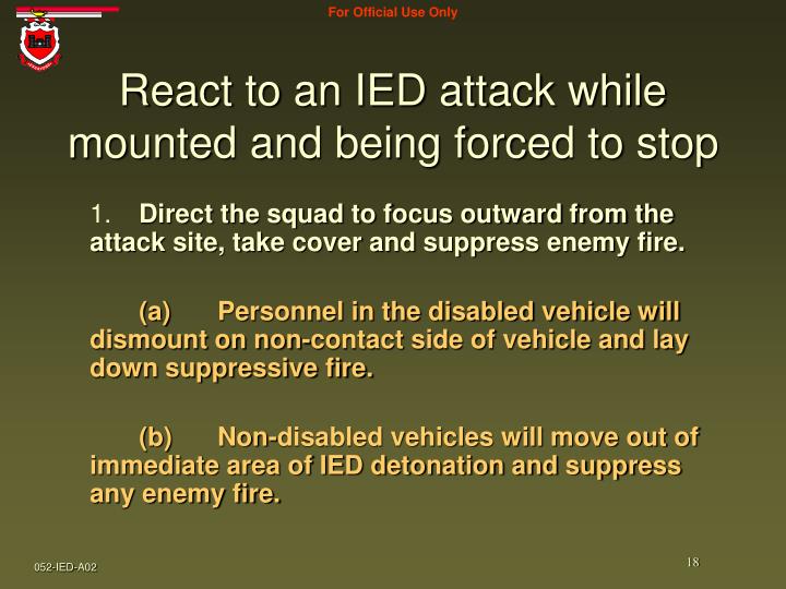 PPT - React to an Improvised Explosive Device (IED) Attack PowerPoint ...