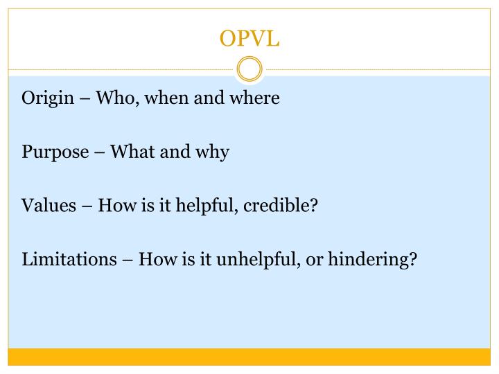 PPT - OPVL PowerPoint Presentation - ID:5386082