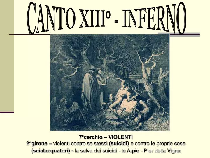 PPT - CANTO XIII° - INFERNO PowerPoint Presentation, free download - ID ...