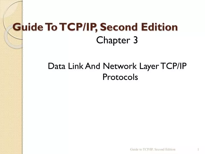 PPT - Guide To TCP/IP, Second Edition PowerPoint Presentation, free download - ID:5386918