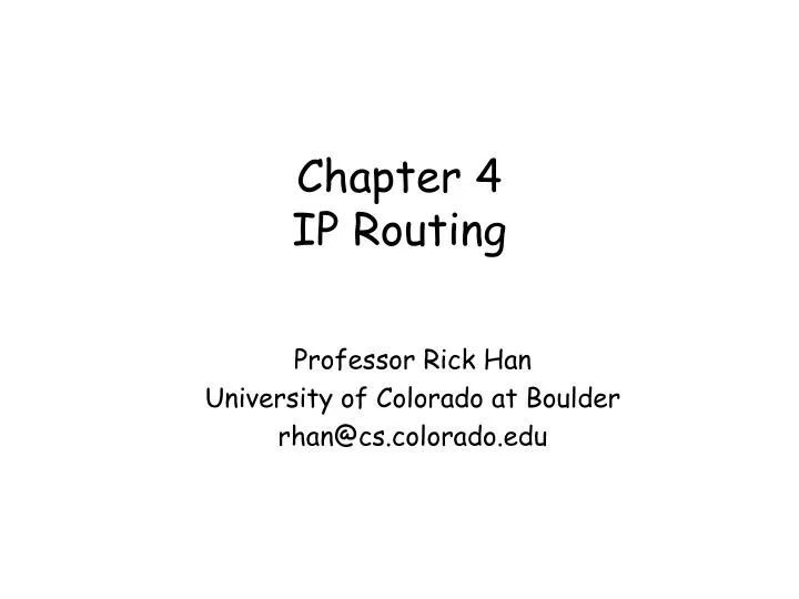 PPT - Chapter 4 IP Routing PowerPoint Presentation, free download - ID ... PPT - Chapter 4 IP Routing PowerPoint Presentation, free download - ID ...