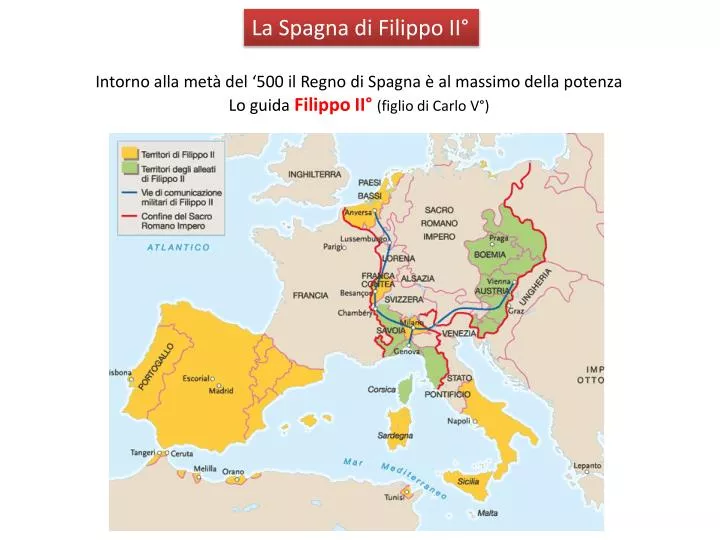 PPT - La Spagna di Filippo II° PowerPoint Presentation, free download ...