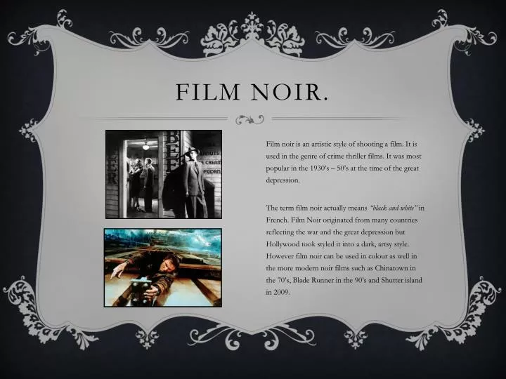 PPT - Film Noir. PowerPoint Presentation, free download - ID:5389681