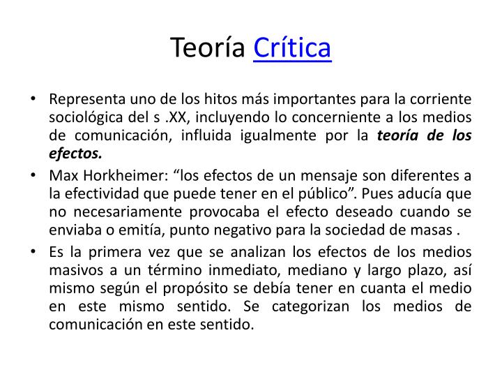 PPT - La Teoría Crítica PowerPoint Presentation - ID:5389909
