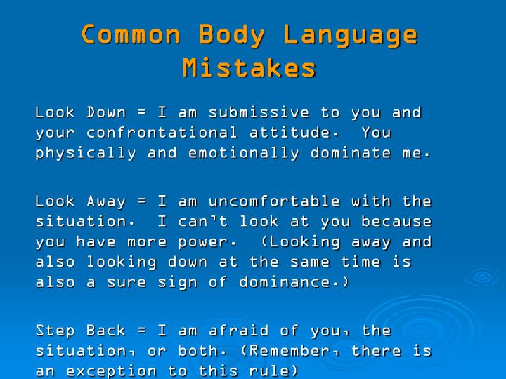 PPT - Effective Body Language PowerPoint Presentation - ID:5390685