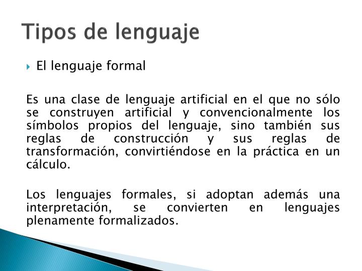 PPT - Niveles y tipos de lenguaje PowerPoint Presentation - ID:5390832