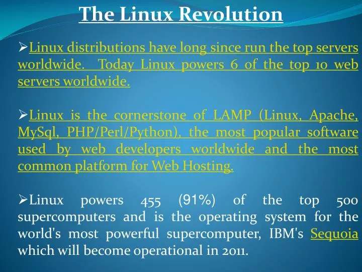PPT - The Linux Revolution PowerPoint Presentation, free download - ID ...