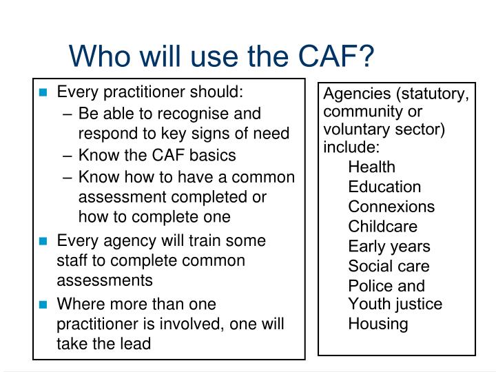 PPT - Common Assessment Framework (CAF) in Middlesbrough PowerPoint ...