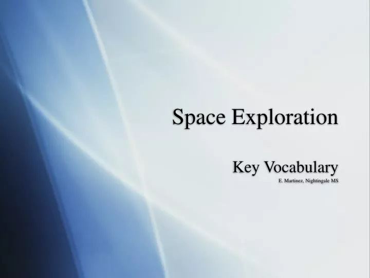 PPT - Space Exploration PowerPoint Presentation, free download - ID:5393351