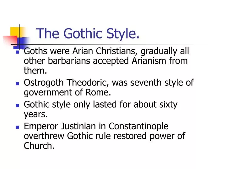 PPT - The Gothic Style. PowerPoint Presentation, free download - ID:5393438