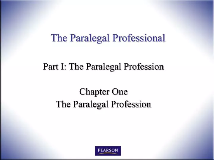 PPT - The Paralegal Professional PowerPoint Presentation, free download ...
