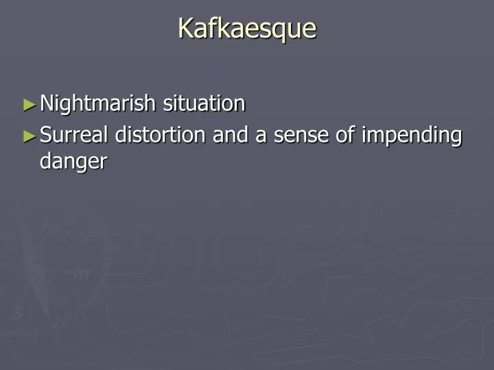PPT - Kafkaesque PowerPoint Presentation, free download - ID:5396052