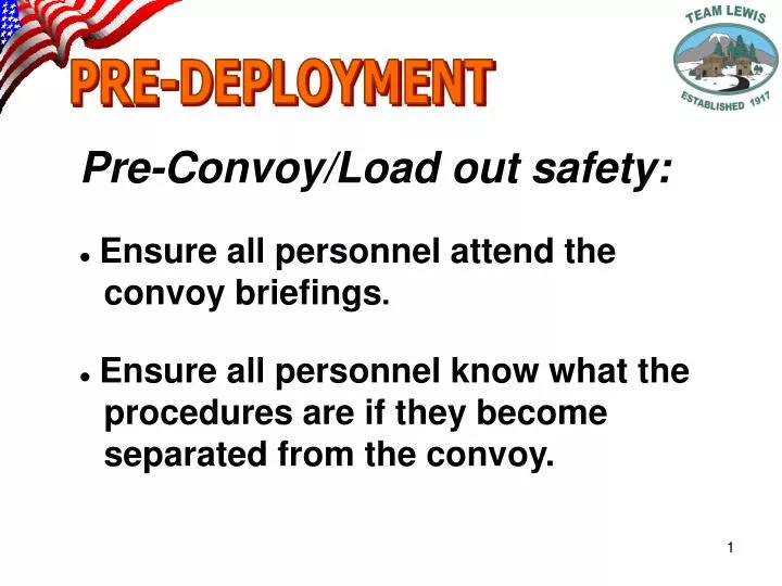 PPT - PRE-DEPLOYMENT PowerPoint Presentation, free download - ID:5397241